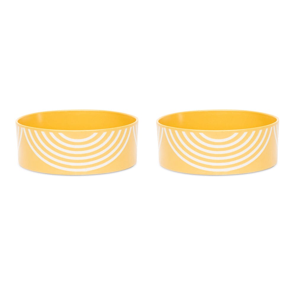 Aztec Dog Bowl Set | Yellow Pet Bowls | Scruffs – petslovescruffs