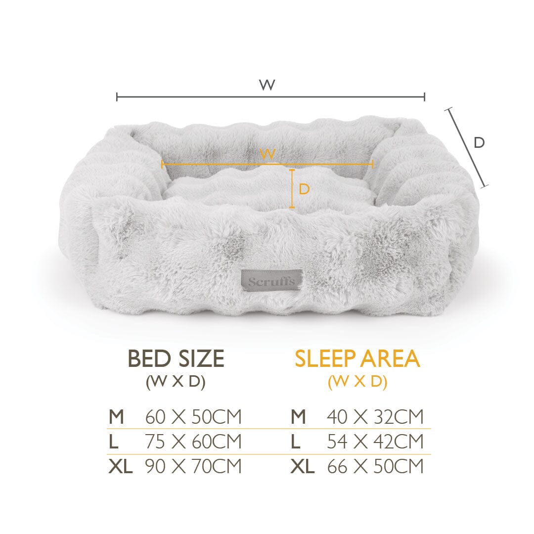 Alpine Dog Box Bed | Cream Dog Beds – petslovescruffs