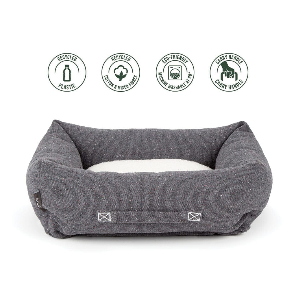 Eden Dog Box Bed | Grey Dog Beds | 100% Recycled – petslovescruffs