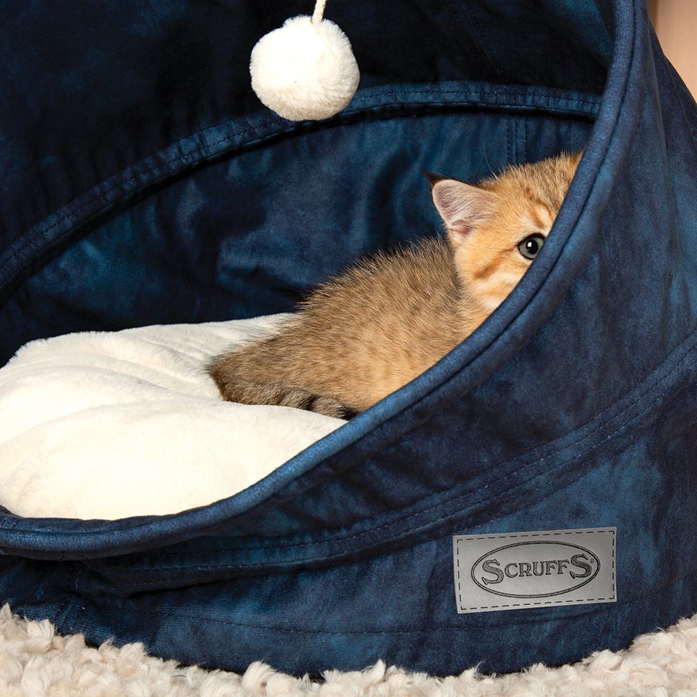 Kensington Cat Bed | Navy Blue Cat Beds | Scruffs – petslovescruffs